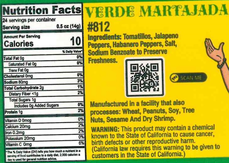 SALSA YOLA VERDE MARTAJADA 12oz – Mi Costeñita